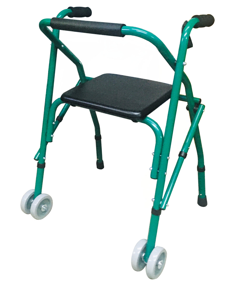 Andadera con asiento y ruedas delanteras MOD. LK3110W – Ortopedia Ortiz